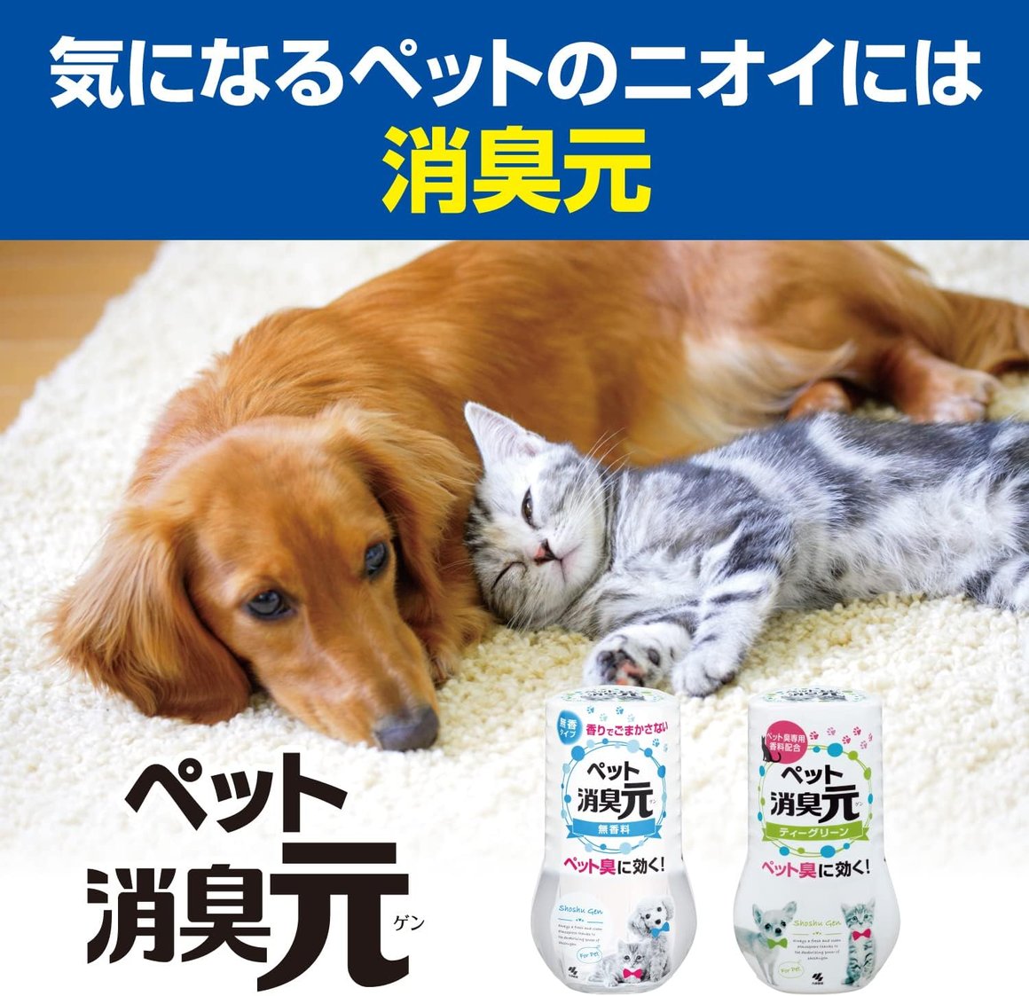 Kobayashi Deodorizer for Pets Tea Green Unscented 400ml-Japan Online Shopping - Hommi