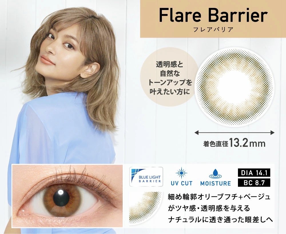 Revia Blue light Barrier 1day contact lens 10 pieces - Japan Online ...