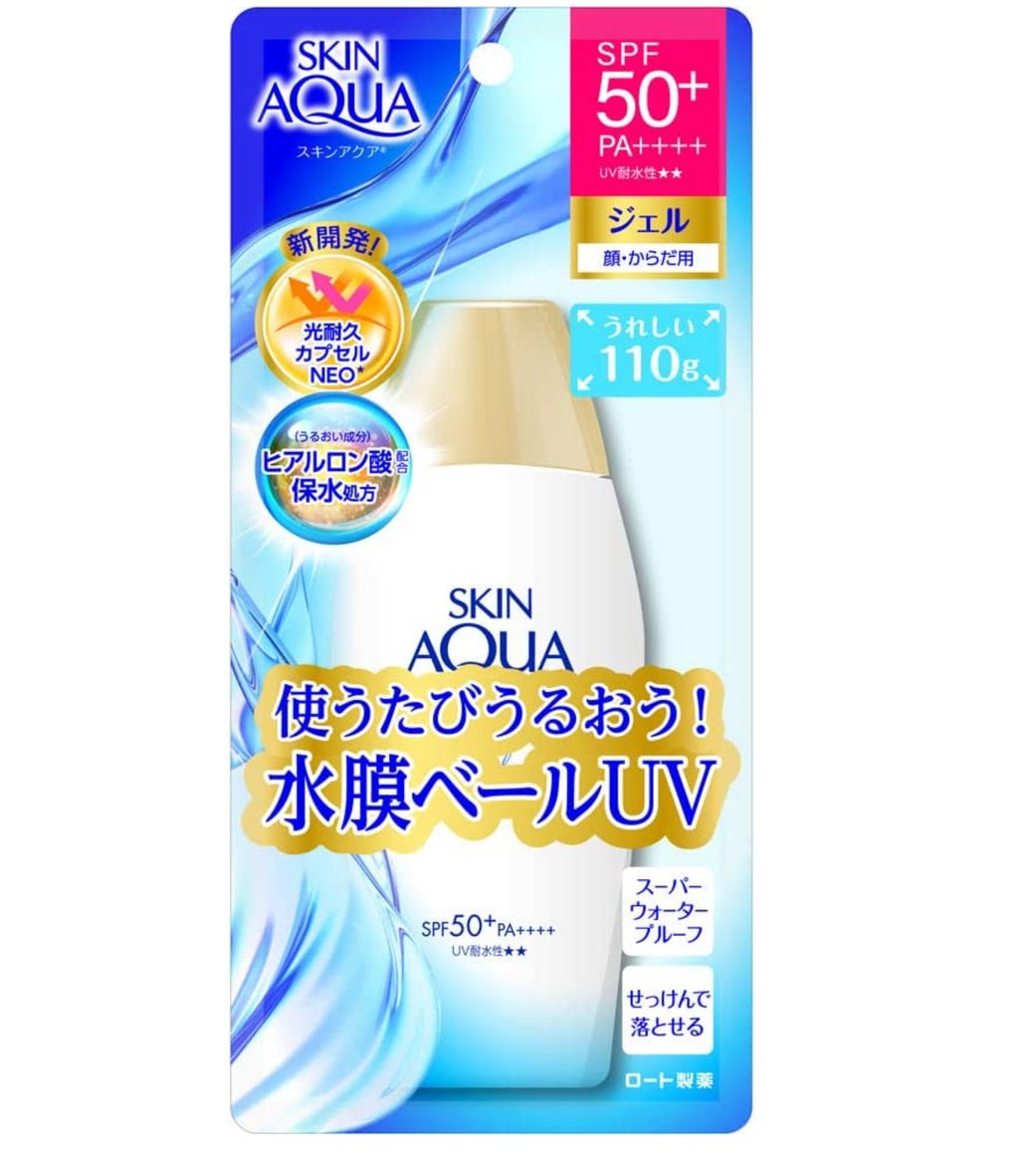 ROHTO SKIN AQUA Sunscreen Super Moisture Gel SPF50+/PA++++-Japan Online ...