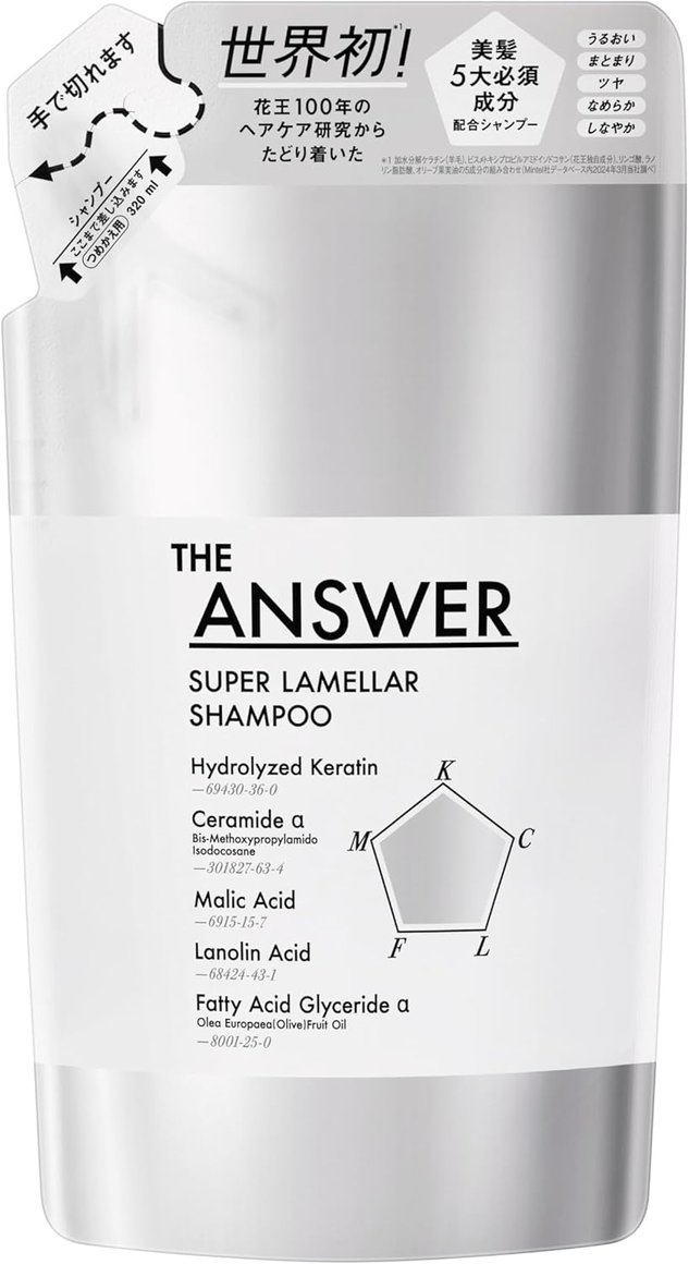 KAO THE ANSWER SUPER LAMELLAR SHAMPOO 400ml 320ml Repair & Smooth Shampoo-Taiwan-Japan Online ...