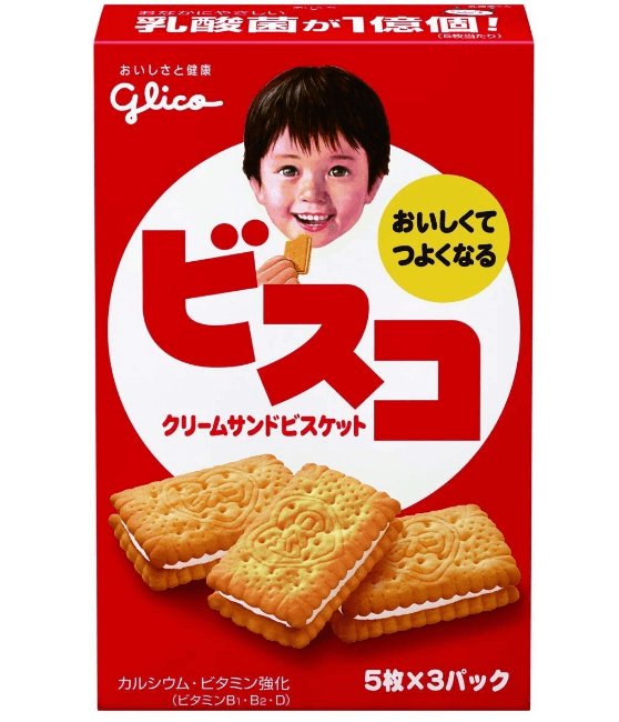 Glico BISUKO CREAM Filled COOKIES-Japan Online Shopping - Hommi