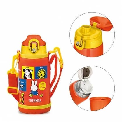 膳魔師 THERMOS 真空斷熱兒童兩用保溫杯 FHO-600WF 0.6L 三款選 數量限定-詳情-圖片1