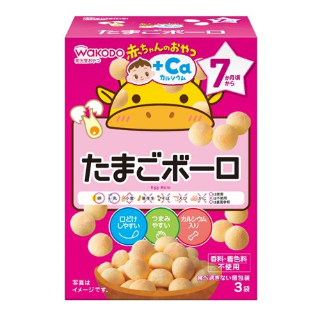 WAKODO Baby snack +Ca complementary food small bun 2 flavors - Japan ...
