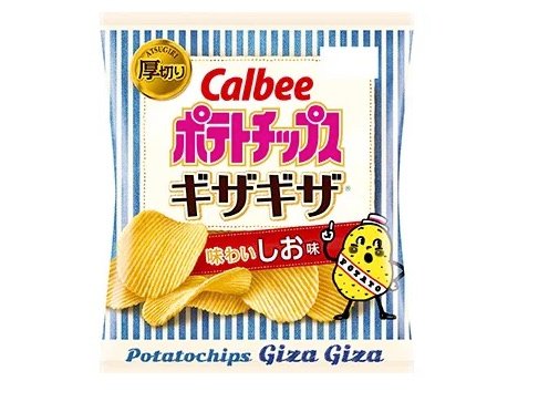 卡樂比 Calbee 波浪形鋸齒狀厚切薯片 鹽味 60g-日本代購直送 - Hommi