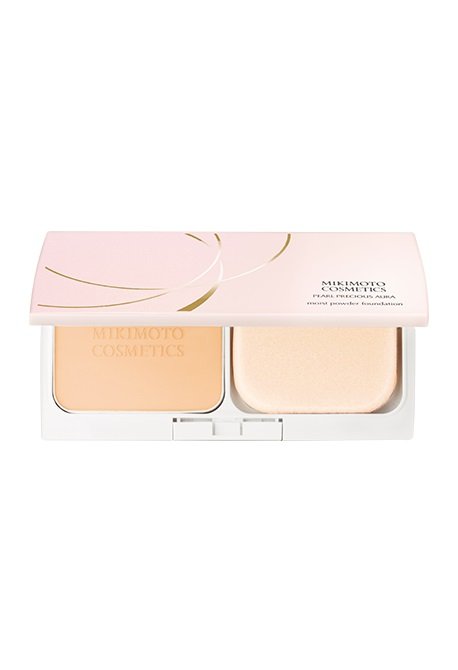 MIKIMOTO COSMETICS PEARL PRECIOUS AURA moist powder foundation natural/cover SPF29/PA+++-Japan ...