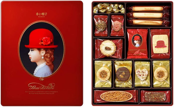 Tivolina Akai Bohshi cookie gift box - Japan Online Shopping - Hommi